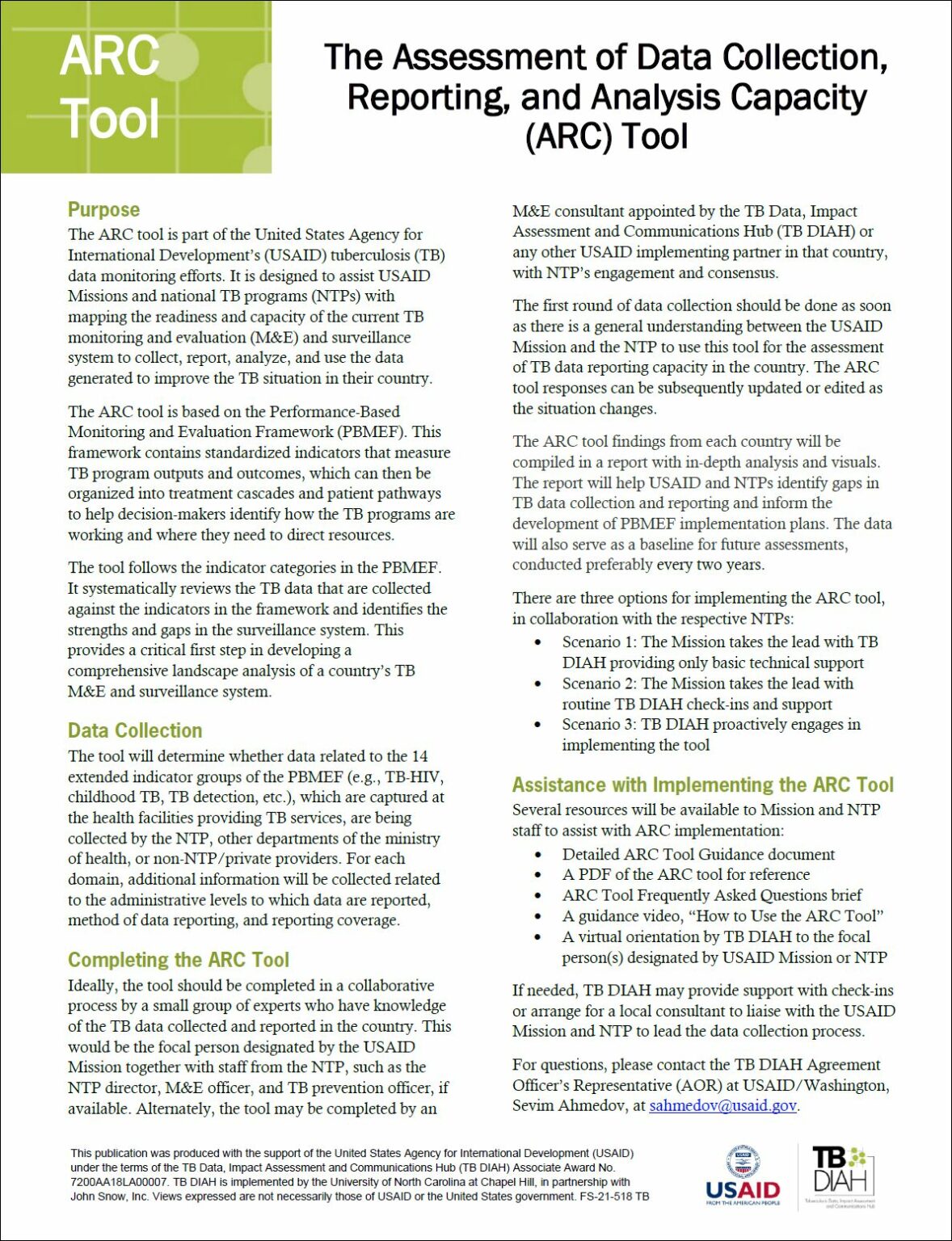 The Assessment of Data Collection, Reporting, and Analysis Capacity ...