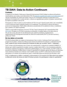 TB DIAH: Data-to-Action Continuum (Spanish) – TB DIAH
